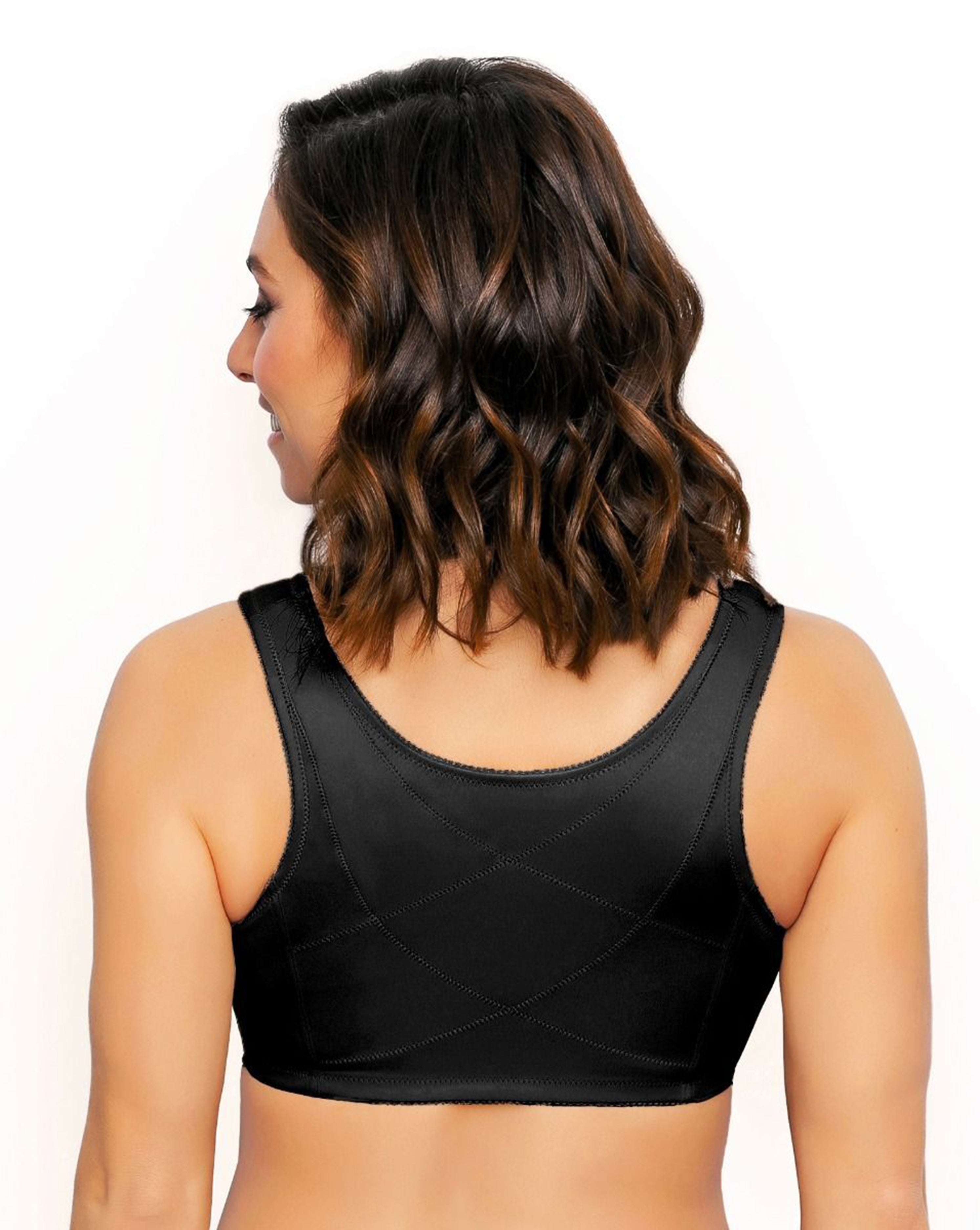 Fully Wireless Cotton Back & Posture Support Bra with Front Closure ...