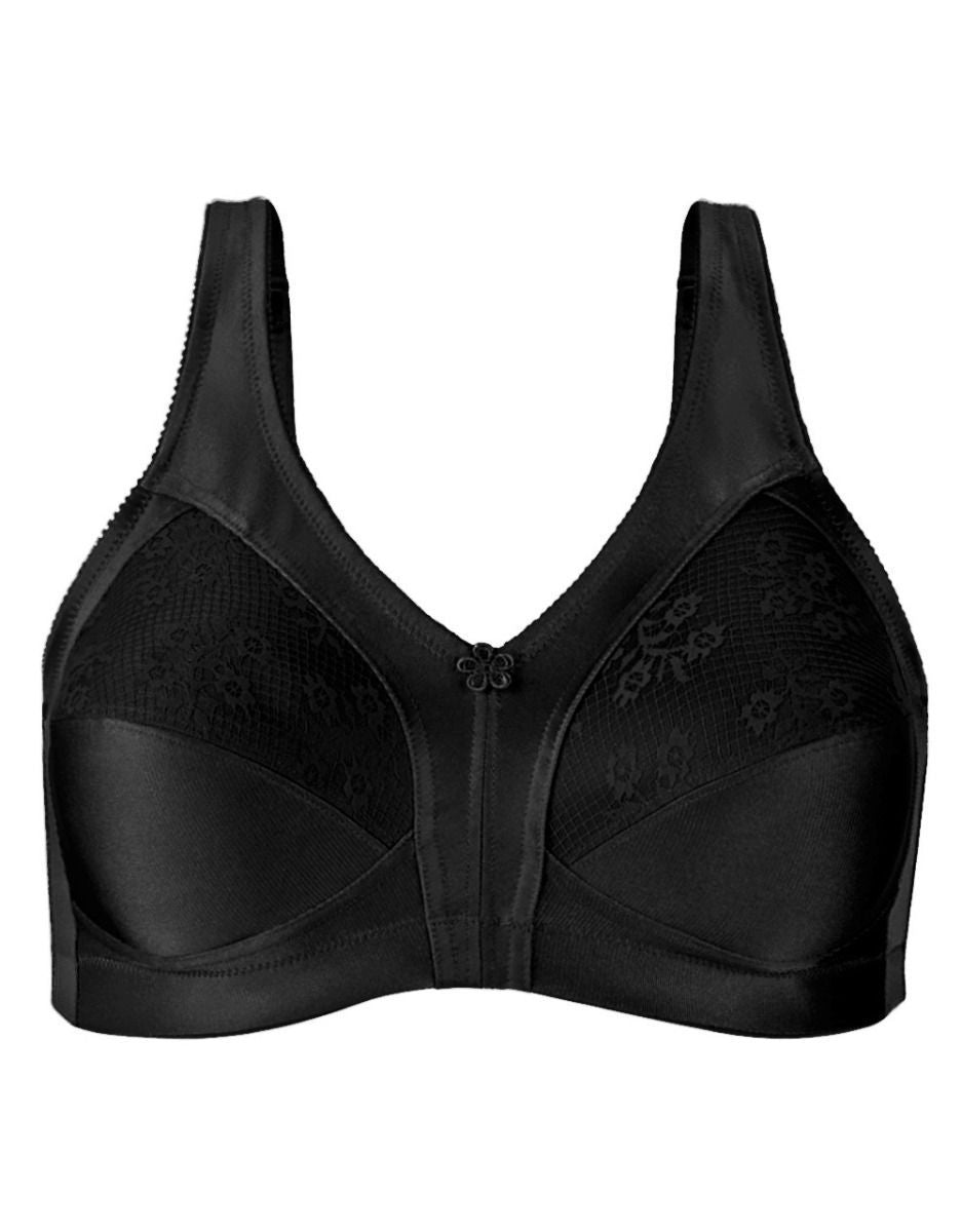 FULLY® Side Shaping Wirefree Bra with Floral Lace – Exquisite Form
