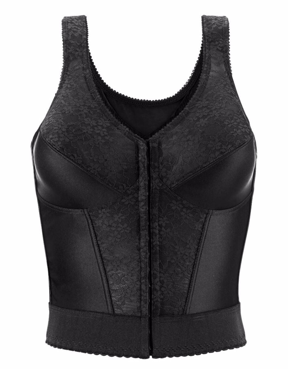 FULLY® Front Close Wirefree Longline Posture Bra with Lace – Exquisite Form